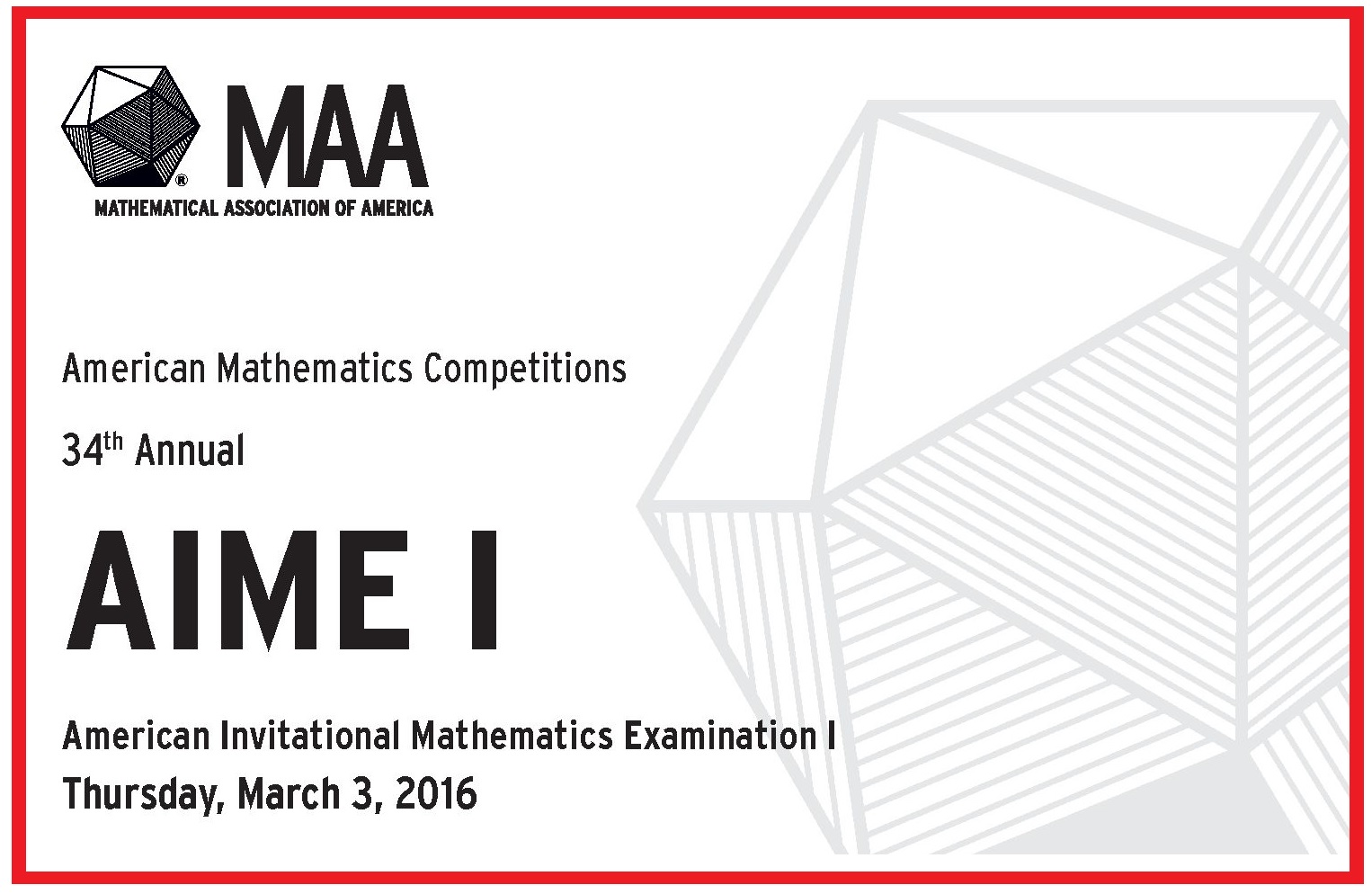 2016 AIME I Problems and Answers | Ivy League Education Center