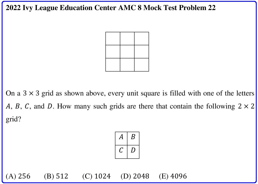 Problem 23 on the 2023 AMC 8 is Exactly the Same as Problem 22 on Our ...