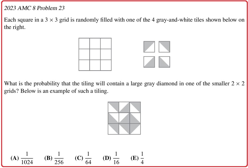 Problem 23 on the 2023 AMC 8 is Exactly the Same as Problem 22 on Our ...